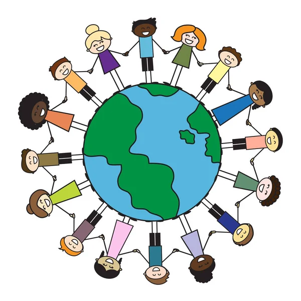 Kids love World — Stock Vector © BasheeraDesigns #2500892