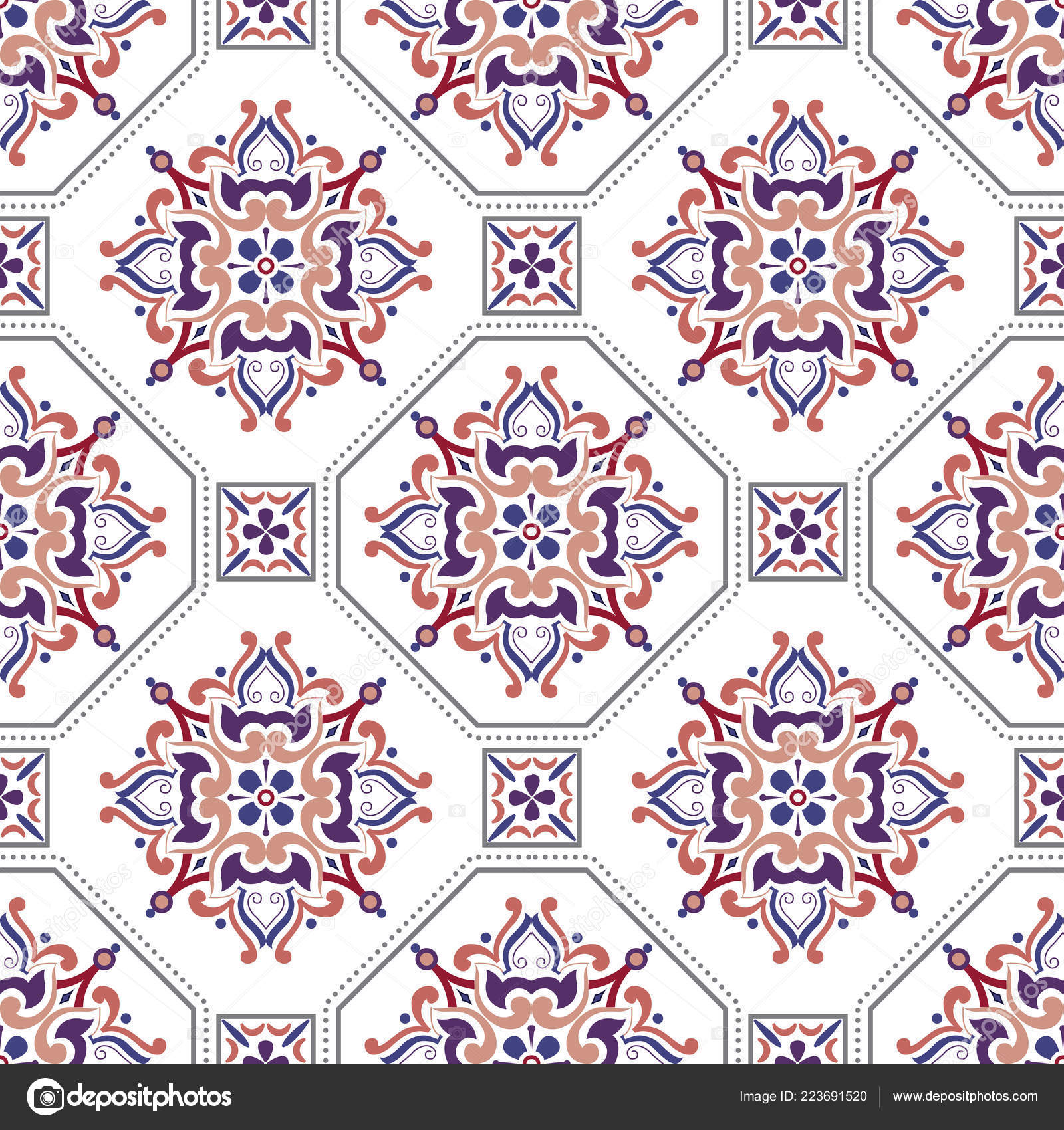 Spanish Pattern Wallpaper