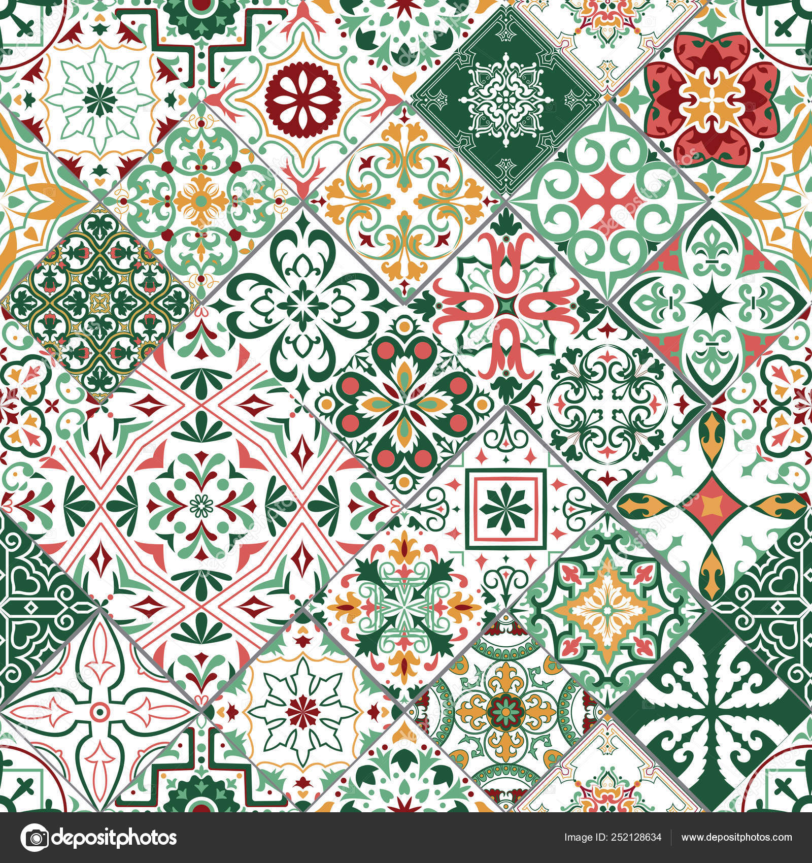 Seamless tiles background. — Stock Vector © Claudia_Nuage #252128634