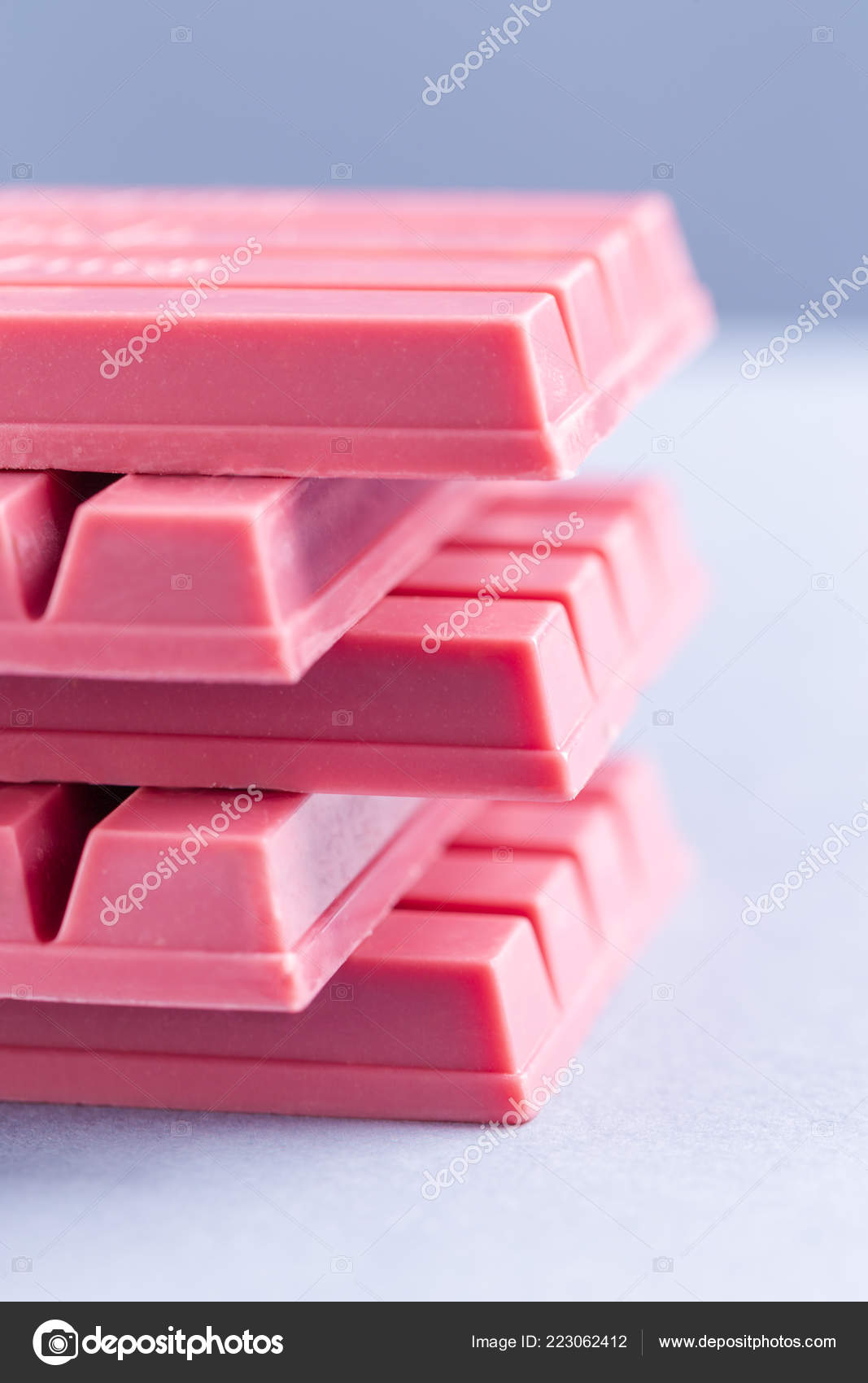 Finger Ruby Chocolate Bar Made Ruby Cocoa Bean New Dimension — Stock ...