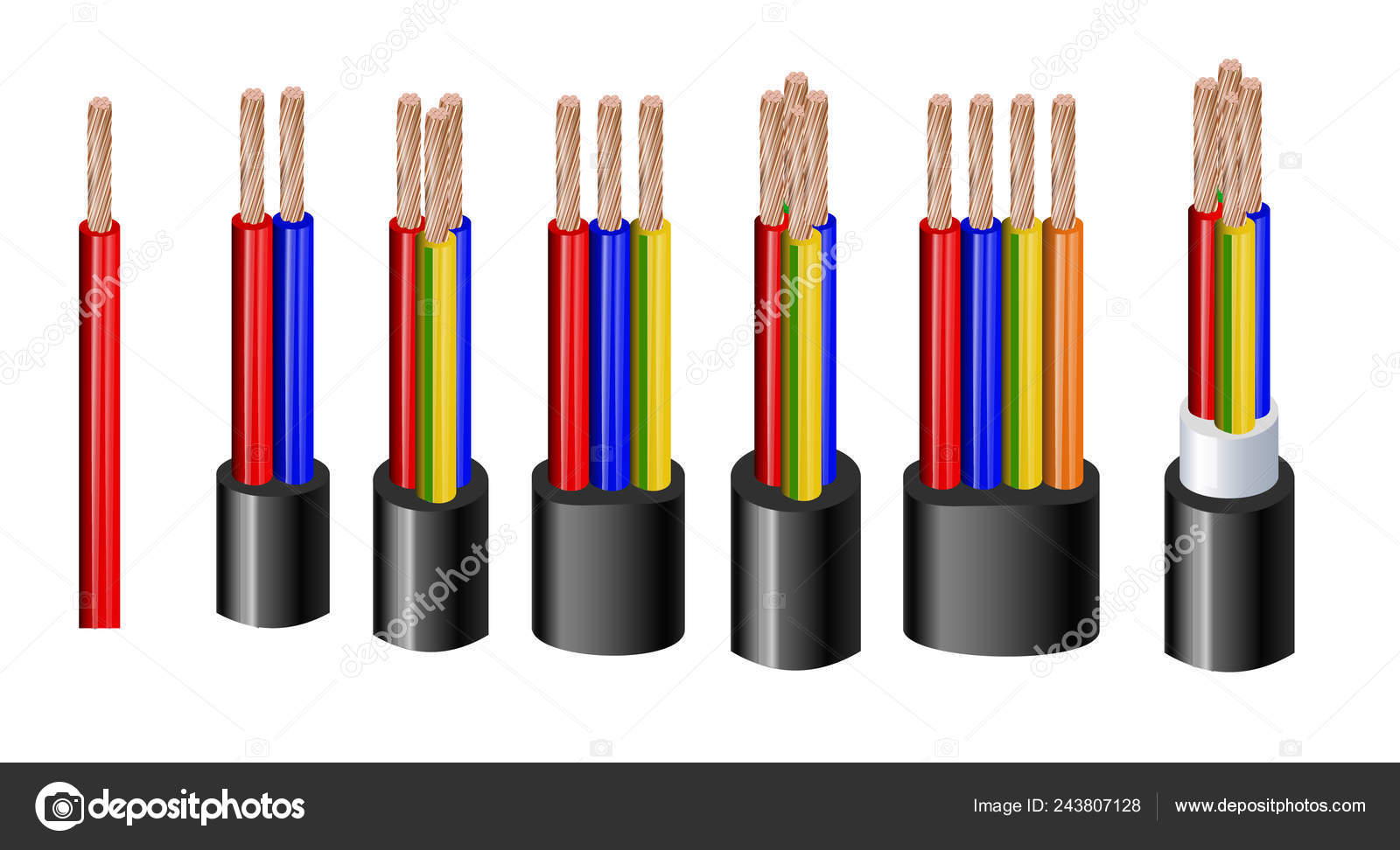 Poder De Tipos Diversos Acústicos Cables Eléctricos Cables Conductores