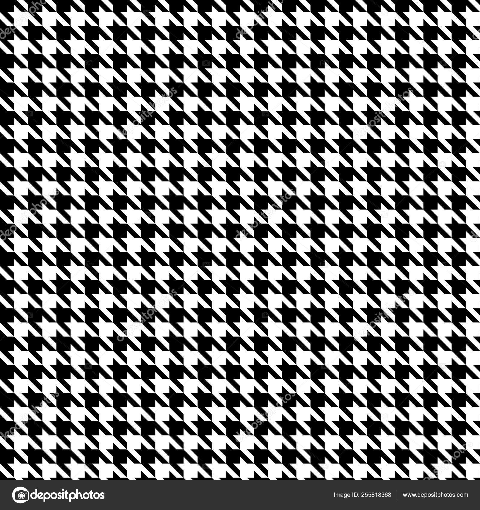 Black and white pattern Houndstooth seamless pattern black and white ...