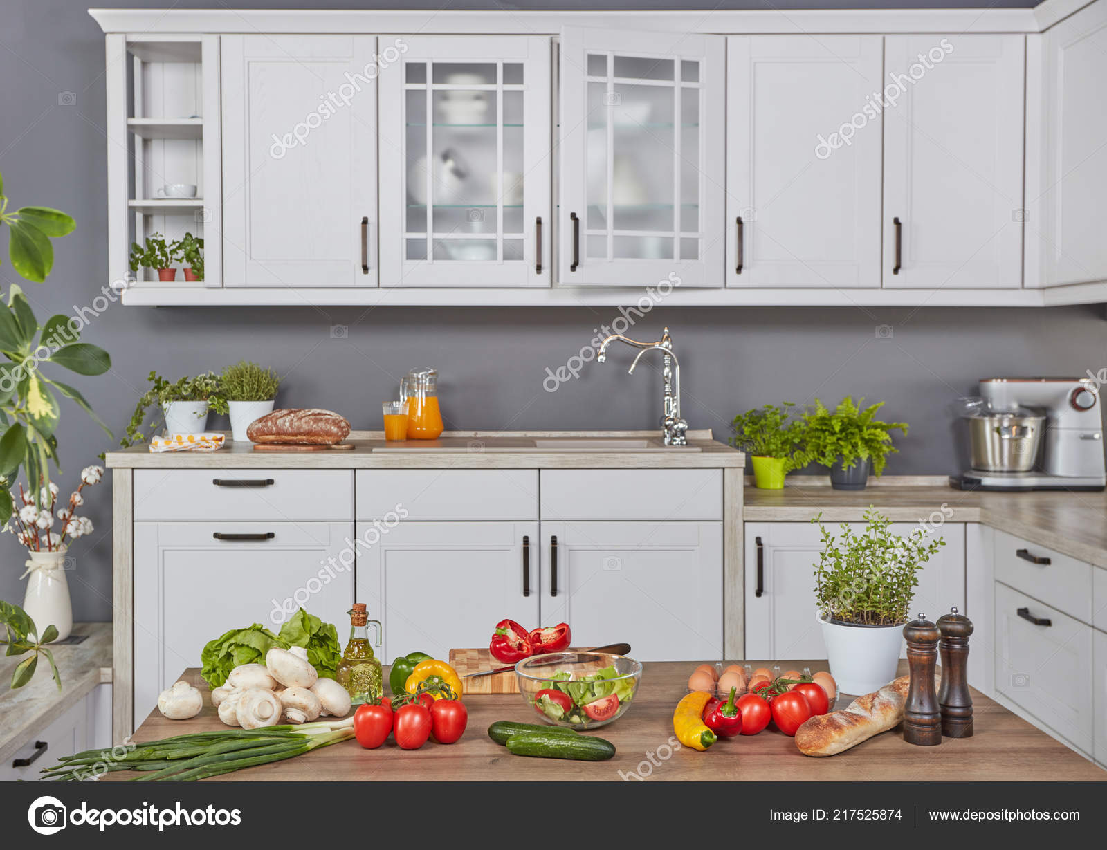 Kitchen Counter Top View