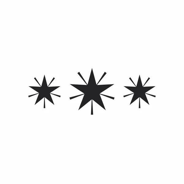 Sparkle, star icon. Vector illustration, flat design. — Stock Vector ...