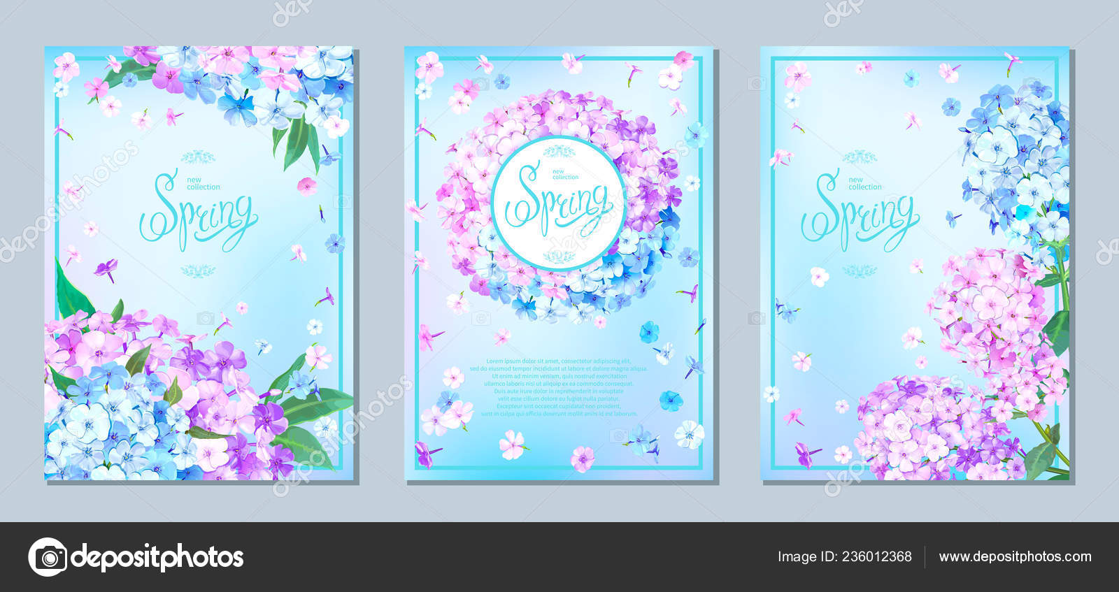 Spring collection backgrounds Stock Vector Image by ©Ledelena #236012368