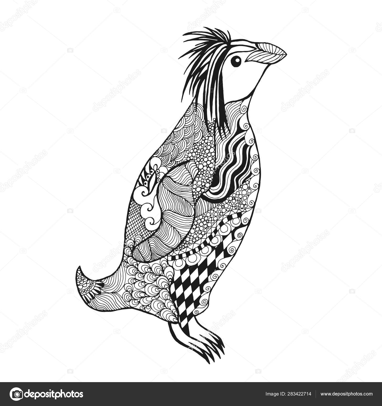 Zentangle stylized penguin. Stock Vector by ©Platonbaton222.gmail.com ...