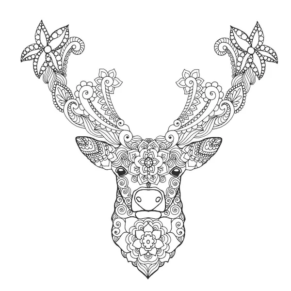 Zentangle deer Vector Art Stock Images | Depositphotos