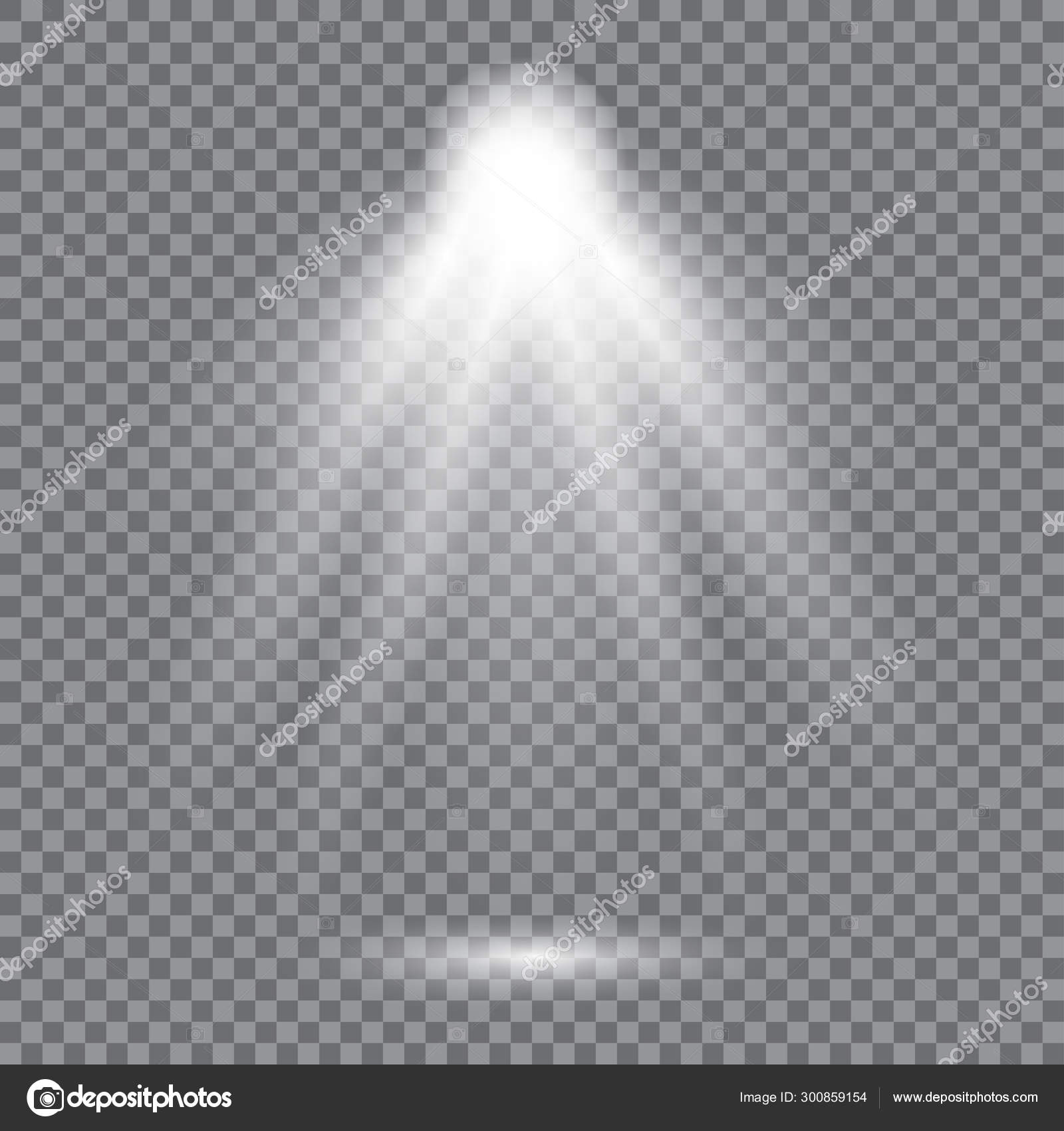 Realistic led lights from projector. Stock Vector Image by ...