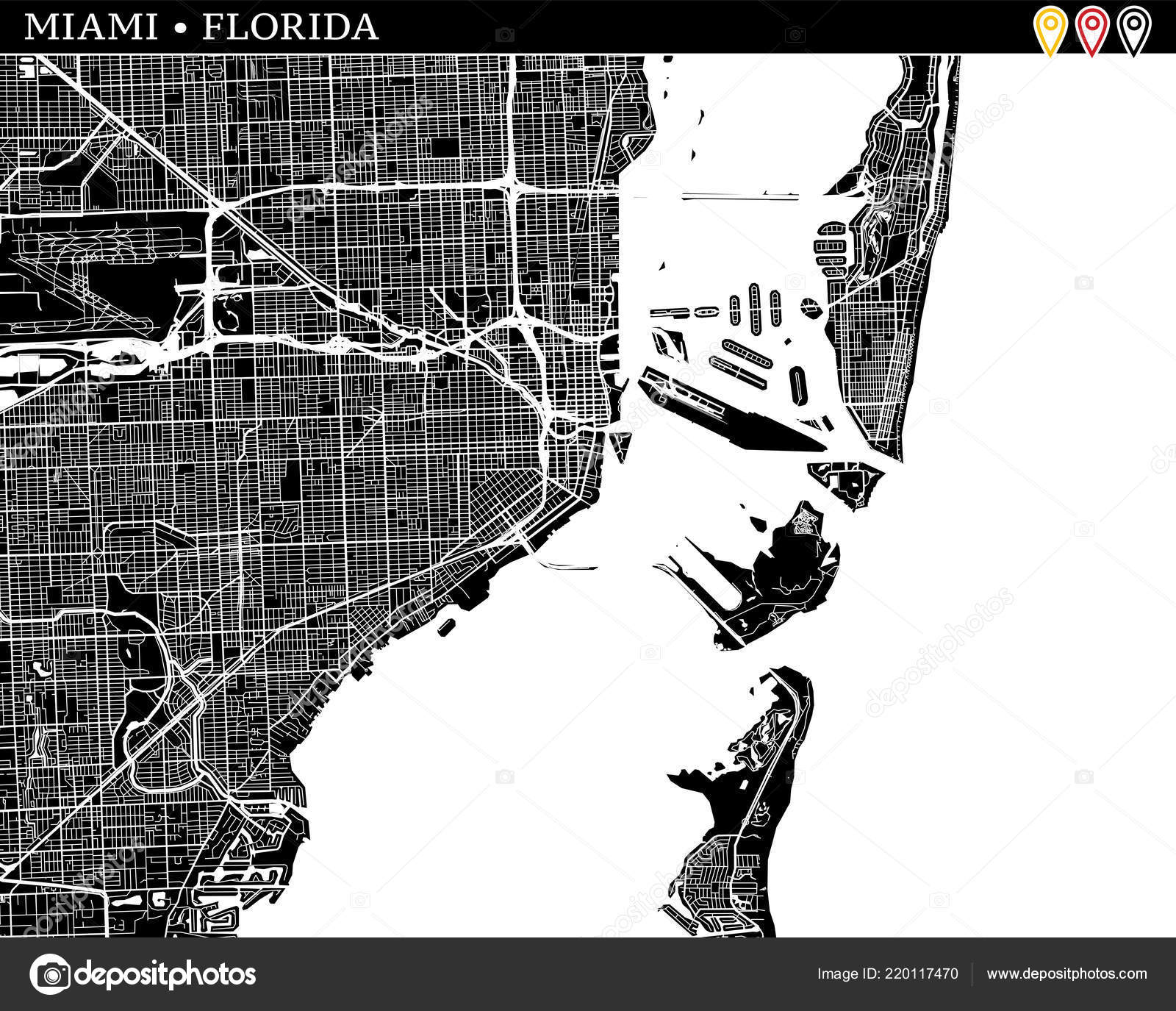 Mapa De Miami Y Florida
