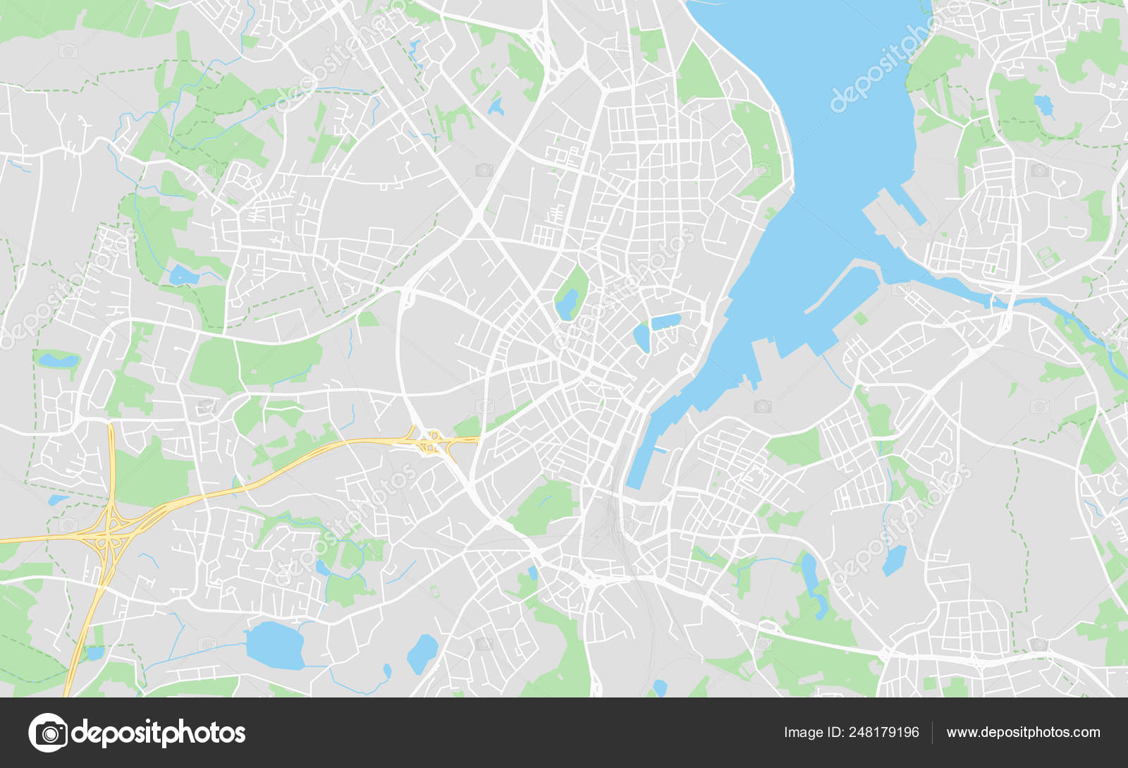 Kiel, Alemanha mapa de rua vetor(es) de stock de ©mail.hebstreit.com ...
