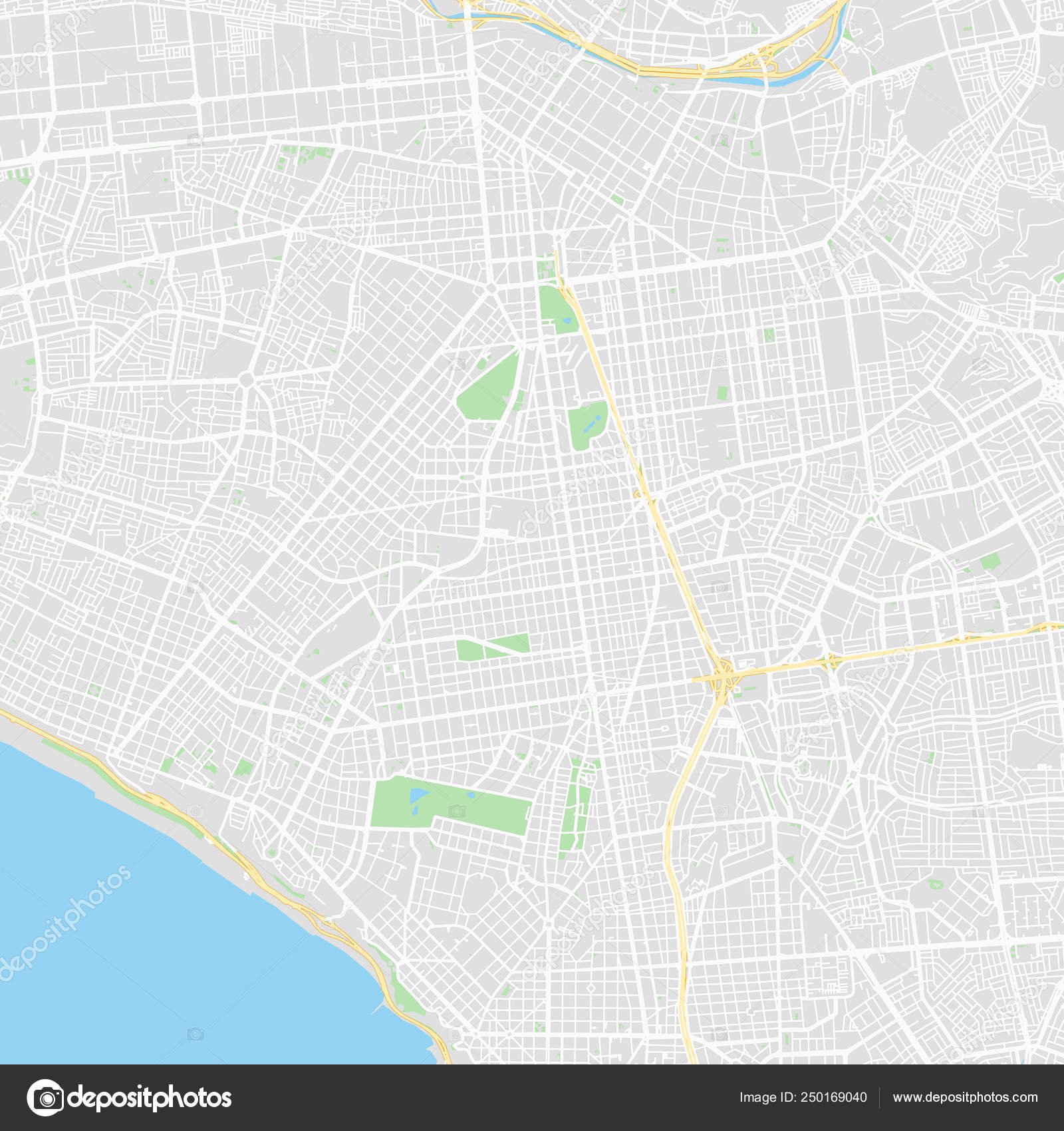 Downtown vector map of Lima, Peru Stock Vector by ©mail.hebstreit.com ...