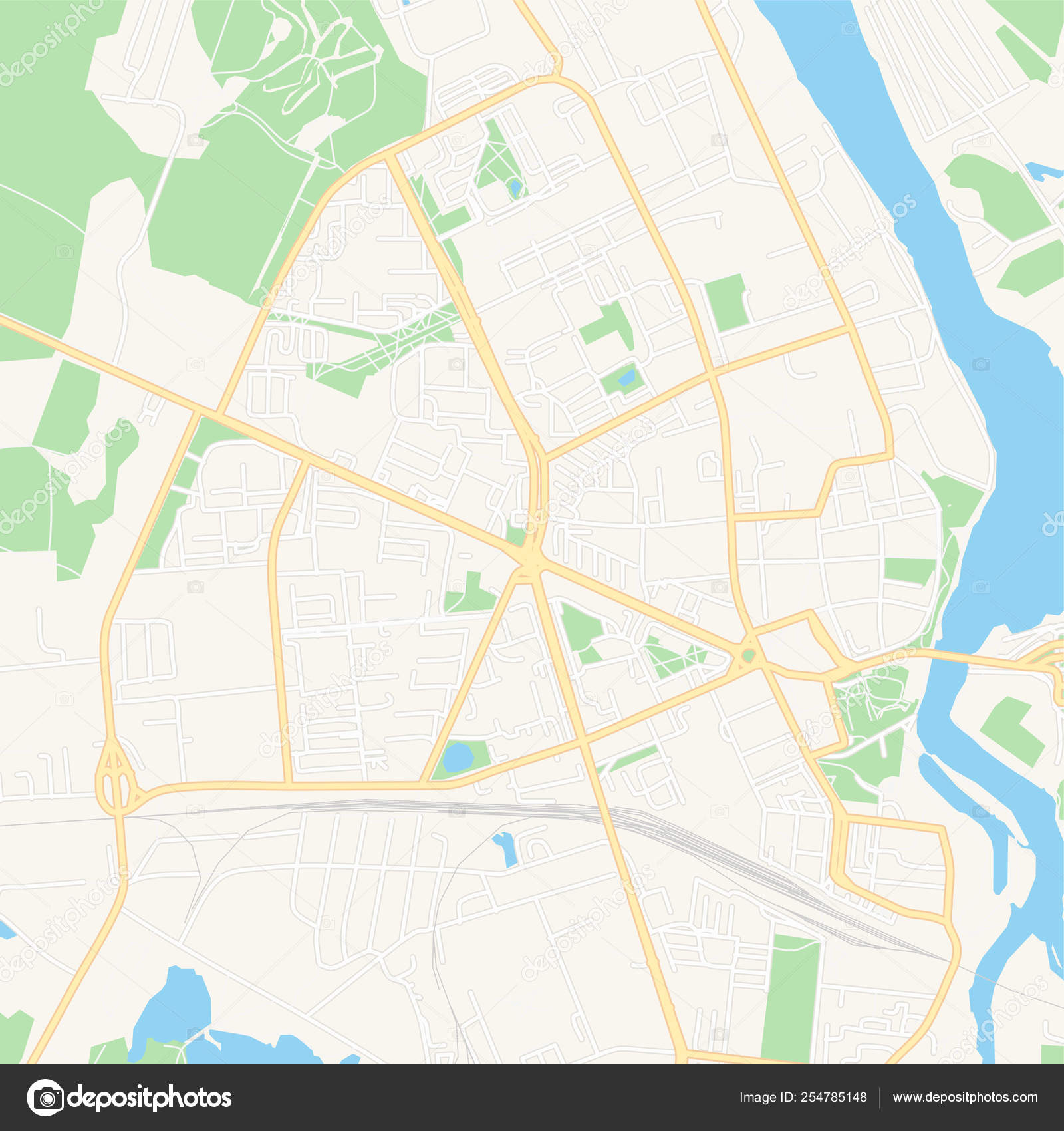 Narva, estland druckbare Karte Stock-Vektorbild von ©mail.hebstreit.com ...