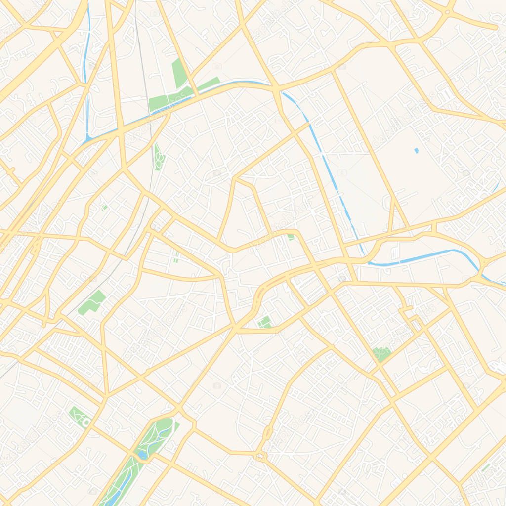 Roubaix, Francia mapa imprimible 2022