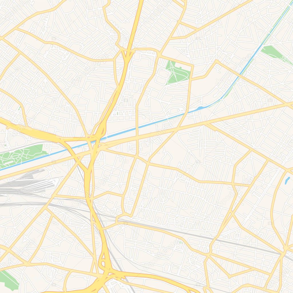 Bondy, Francia mapa imprimible 2025