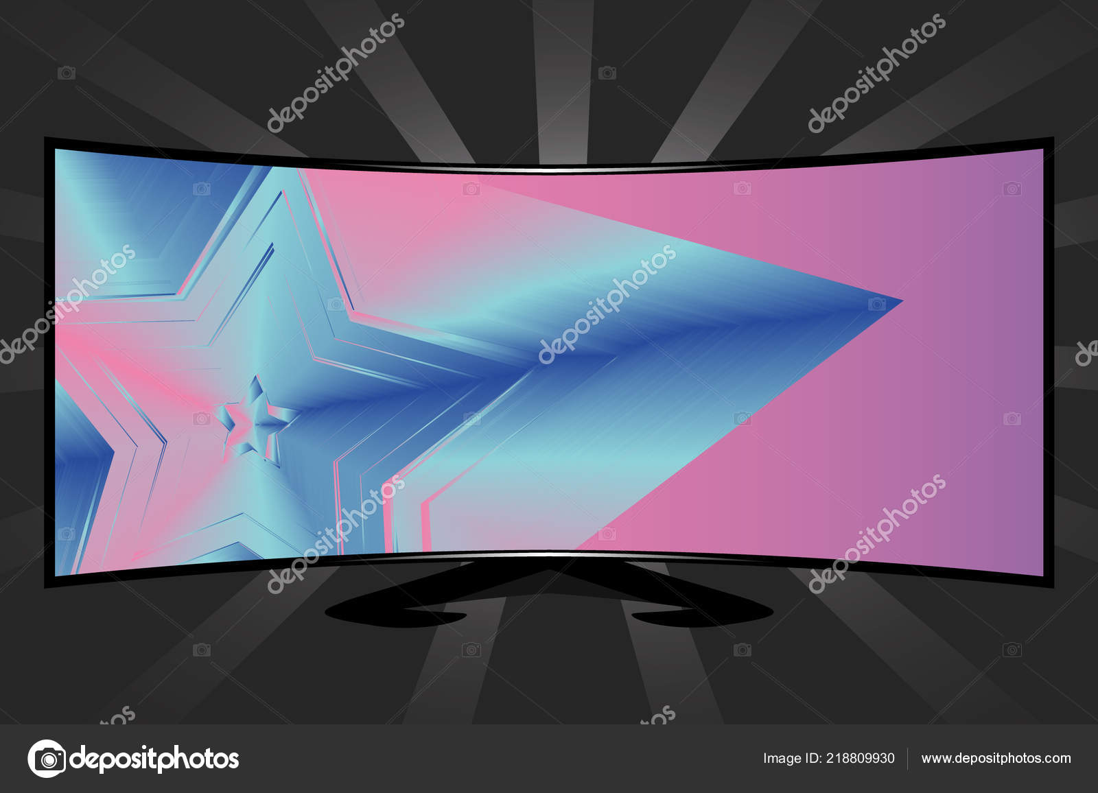 Image vectorielle Écran Concave Très Large par ©iae95@mail.ru - 218809930