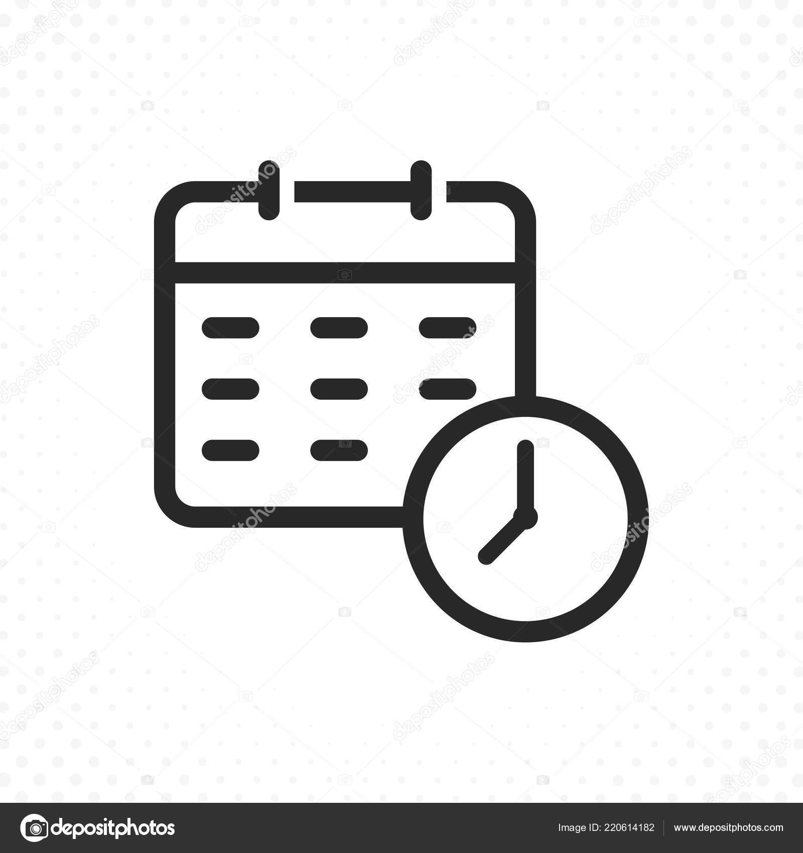 Calendar Icon Black