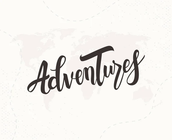 Adventure hand written lettering Stock Vector by ©irfanfirdaus19.yahoo ...