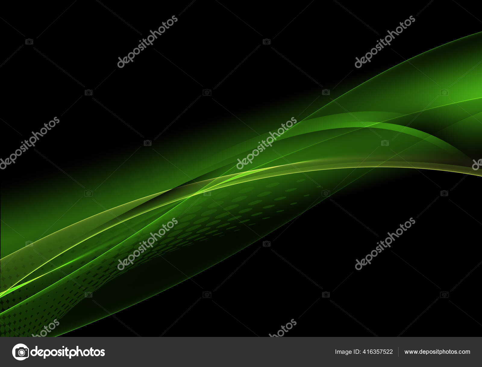 Abstract Background Waves Black Kelly Green Abstract Background ...