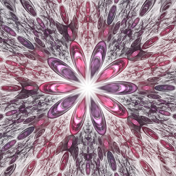 Bright abstract fractal violet flowers, Fractal Flowers purple Fantasy ...