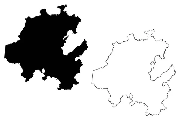 Mapa de hidalgo Imágenes Vectoriales, Gráfico Vectorial de Mapa de ...