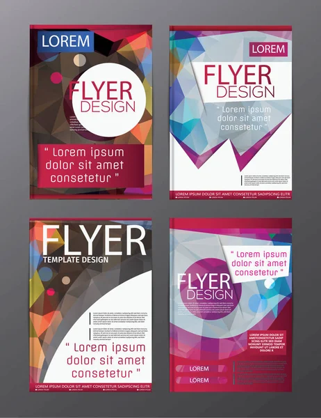Folleto de pol gono Flyer, dise o de plantilla de folleto de portada de ...