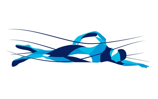 Swimmer silhouette Vector Images | Depositphotos