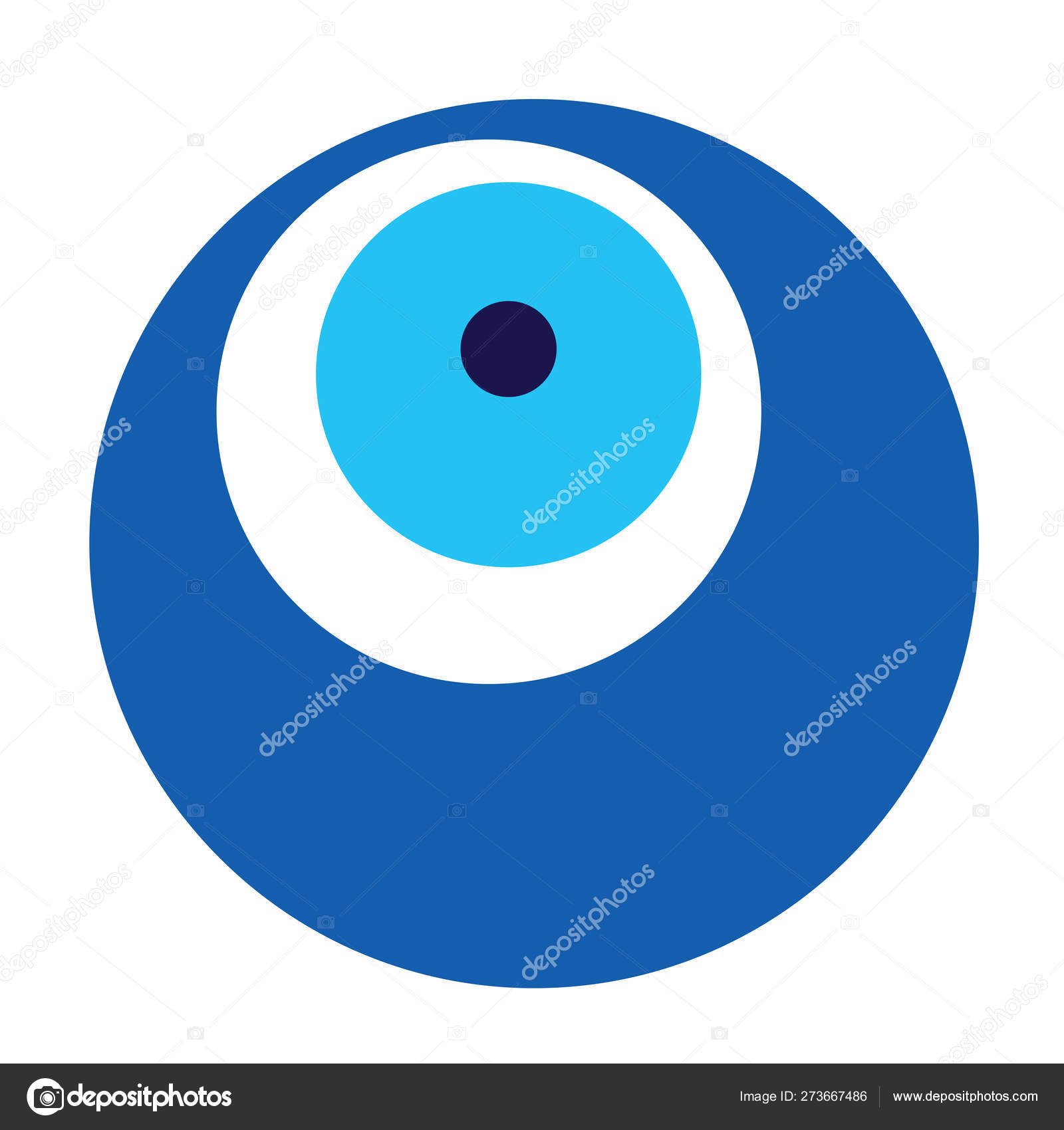 Blue evil eye vector on white background Stock Vector Image by ©photo ...