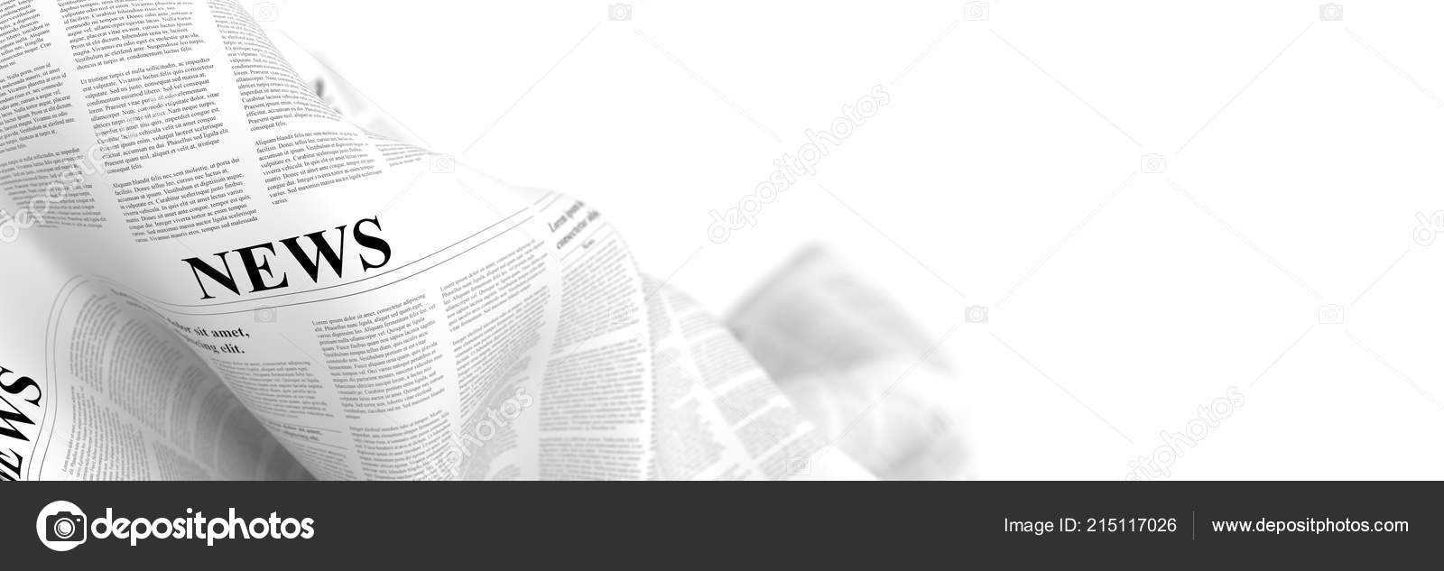 Abstract Newspaper Fluid Shape Rendering — Stock Photo © tostphoto ...