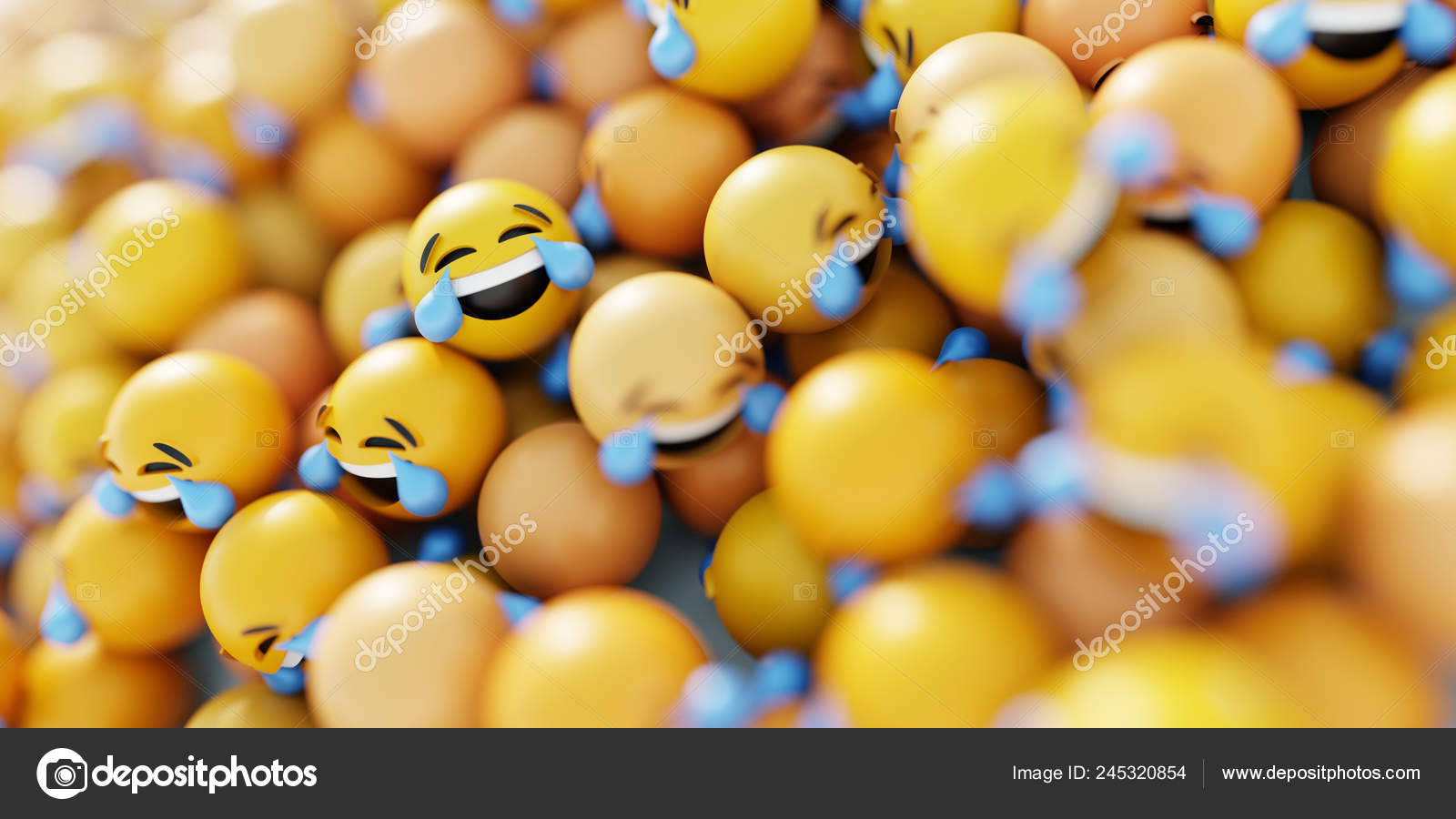 Infinite Emoticons Rendering Background Social Media Communications ...