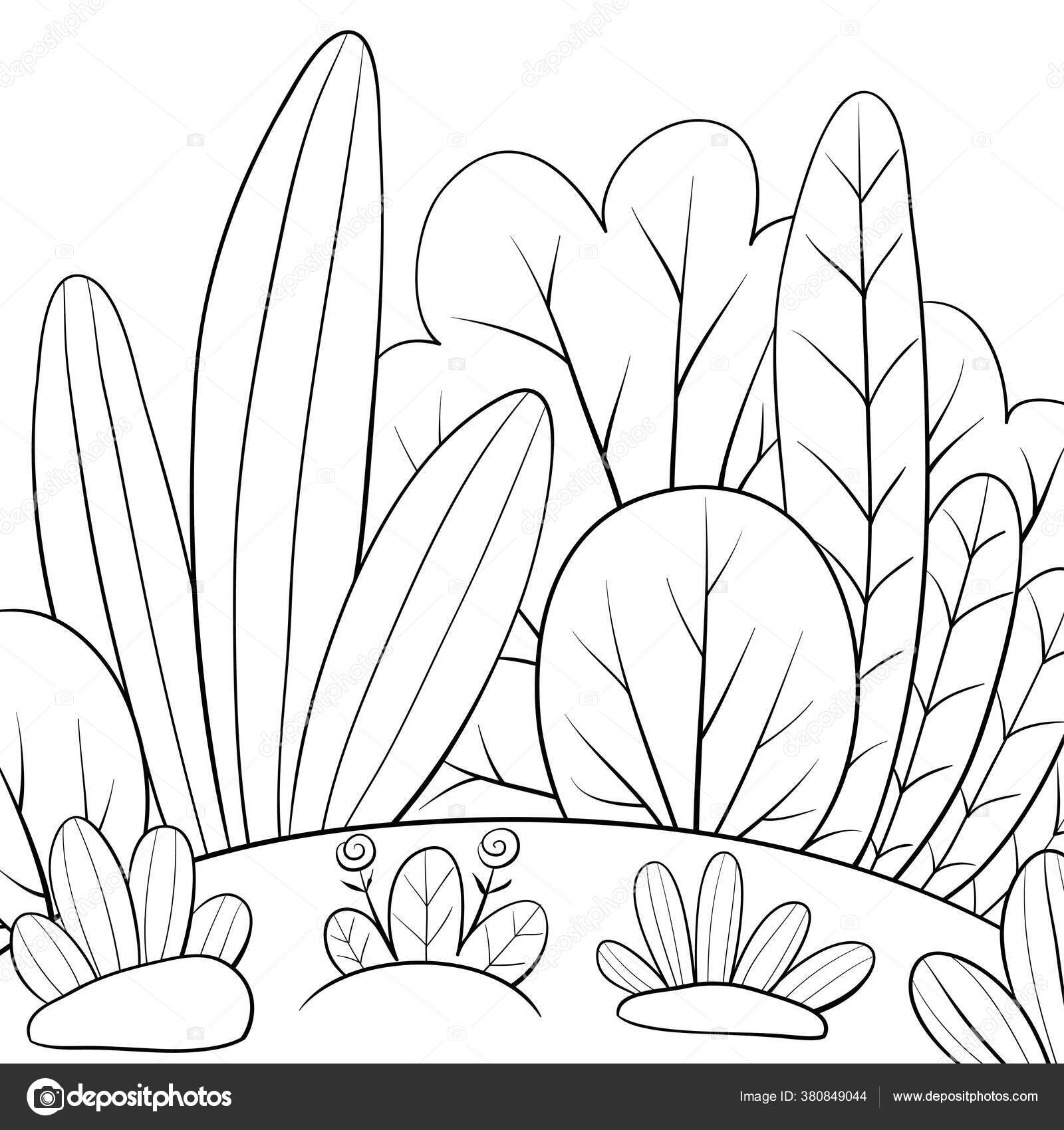 Nature Clipart For Kids Black And White