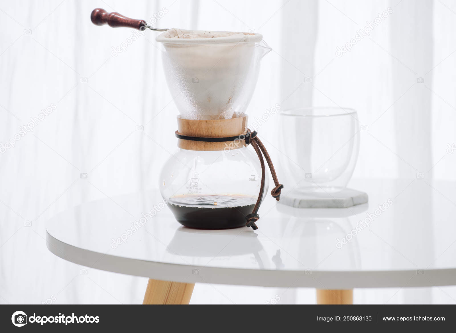 Coffee Drip Set Making Coffee Dripping Coffee Shop Stock Photo by ...