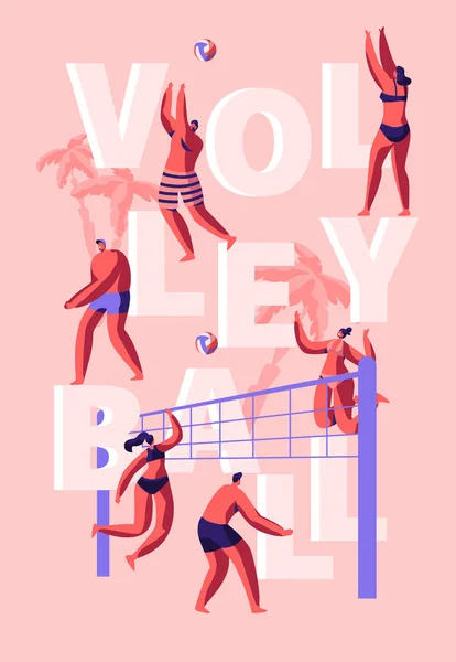 Volleyball poster Vector Art Stock Images | Depositphotos