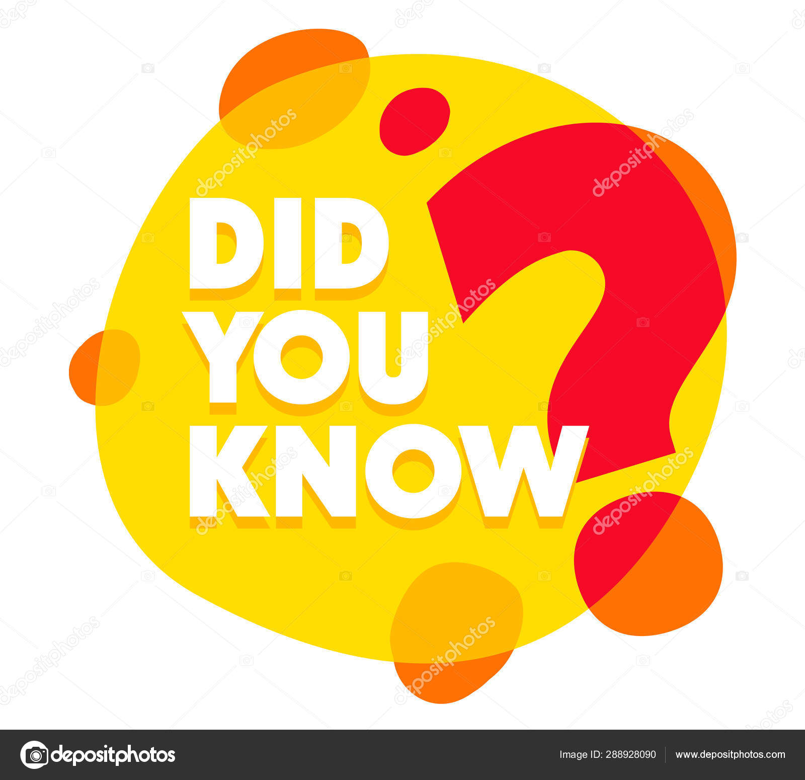 Did You Know Quote Banner with Big Red Question Mark Isolated on White ... Did You Know Quote Banner with Big Red Question Mark Isolated on White ...