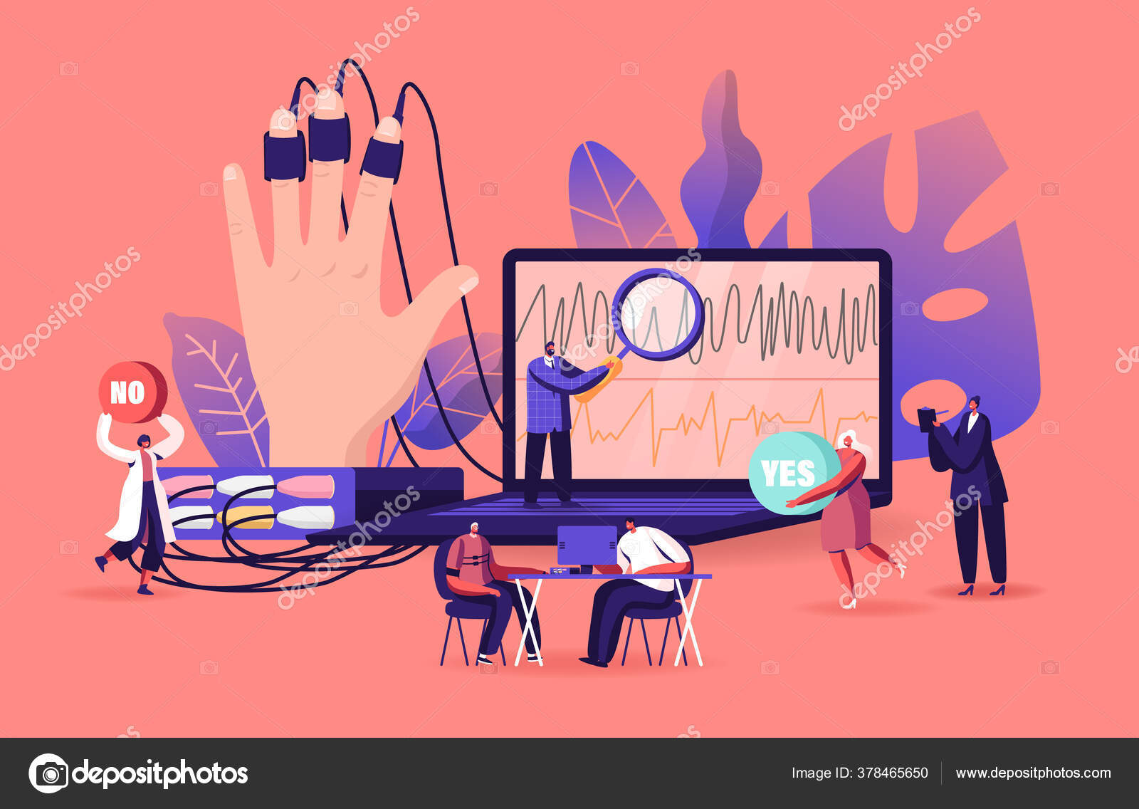 People Taking Test Cartoon