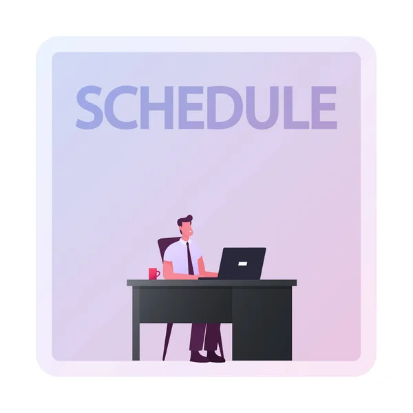 Company Boss Character Giving Task to Business Employee Delegating ...