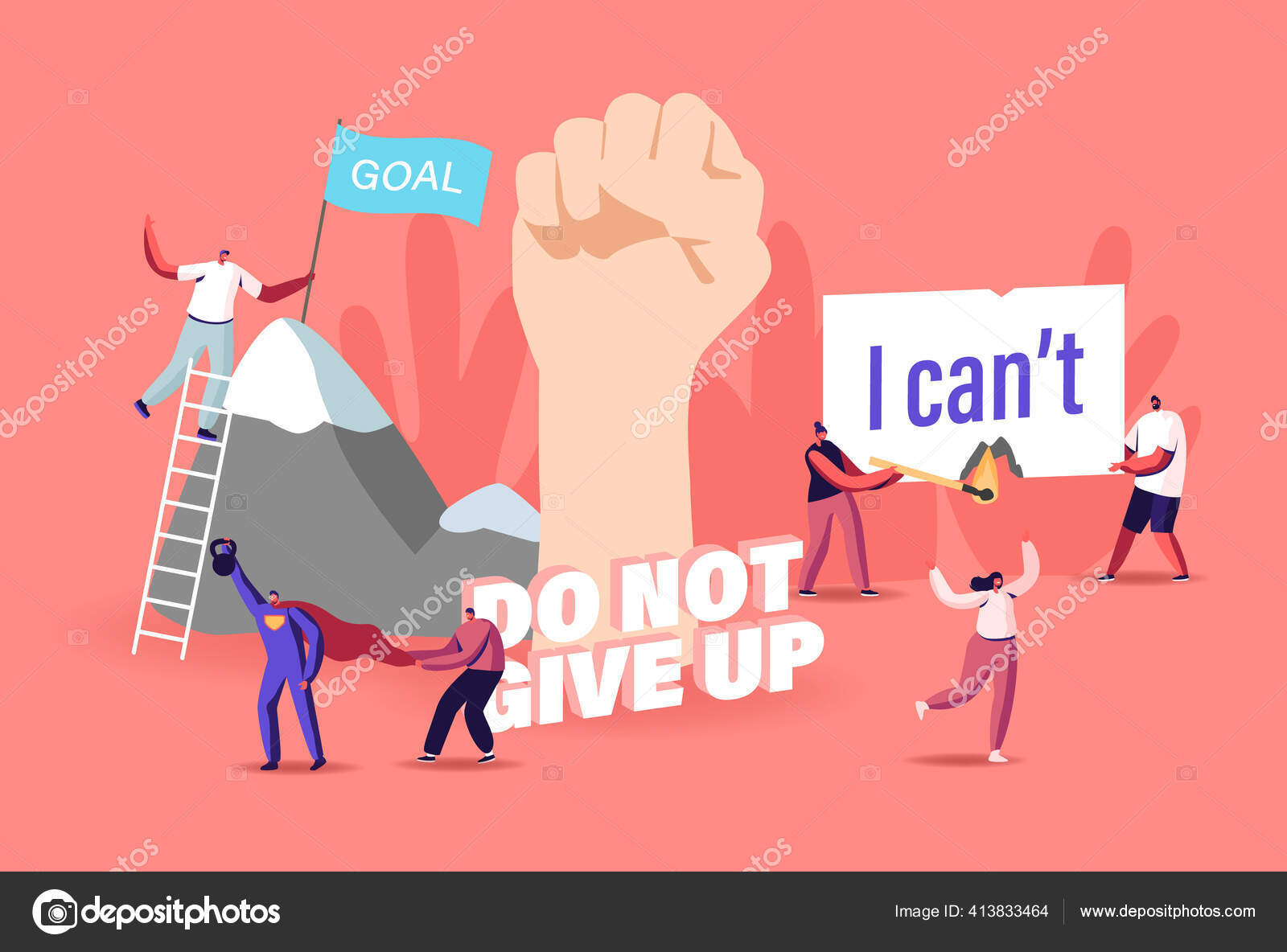 Motivasi dan Aspirasi Konsep. Karakter Kecil Mengatasi Kendala ...