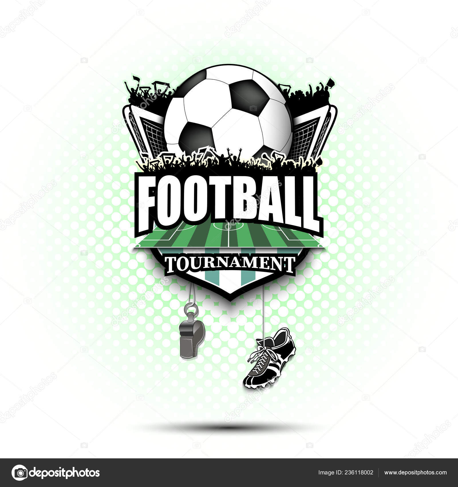 Soccer logo design template Stock Vector Image by ©Mityay_PG #236118002