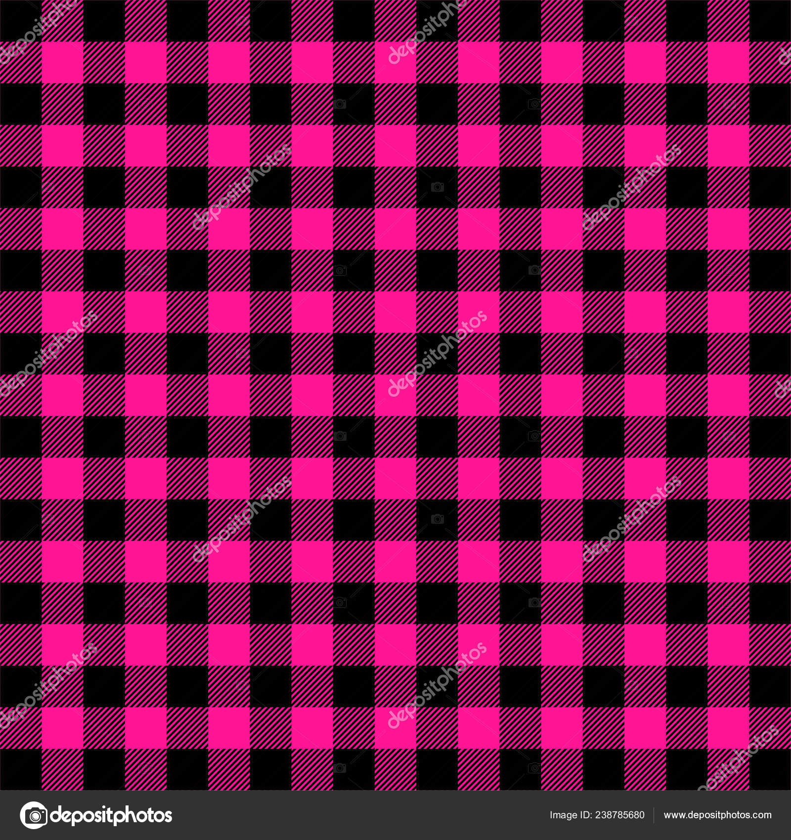 Hot Pink And Black Plaid Backgrounds