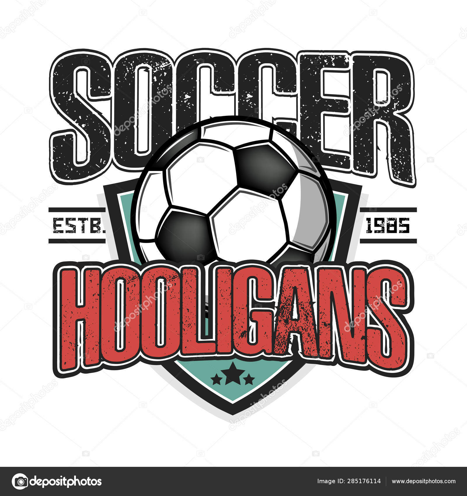 Soccer logo. Soccer hooligans spirit Stock Vector Image by ©Mityay_PG ...