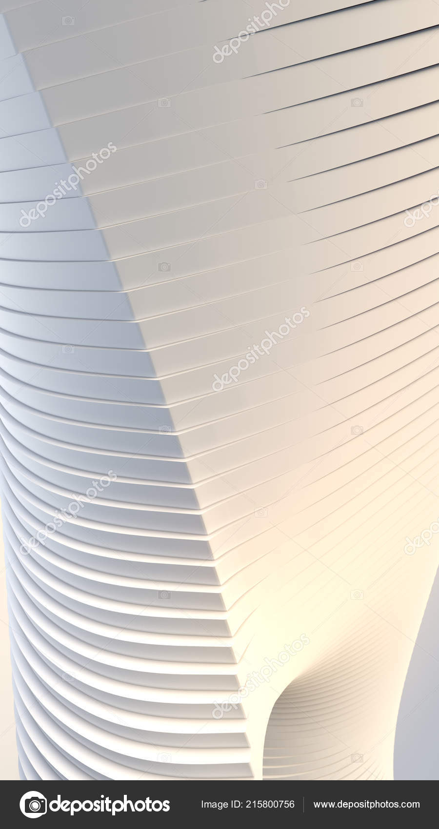 White Stripe Architectural Futuristic Pattern Background Render ...
