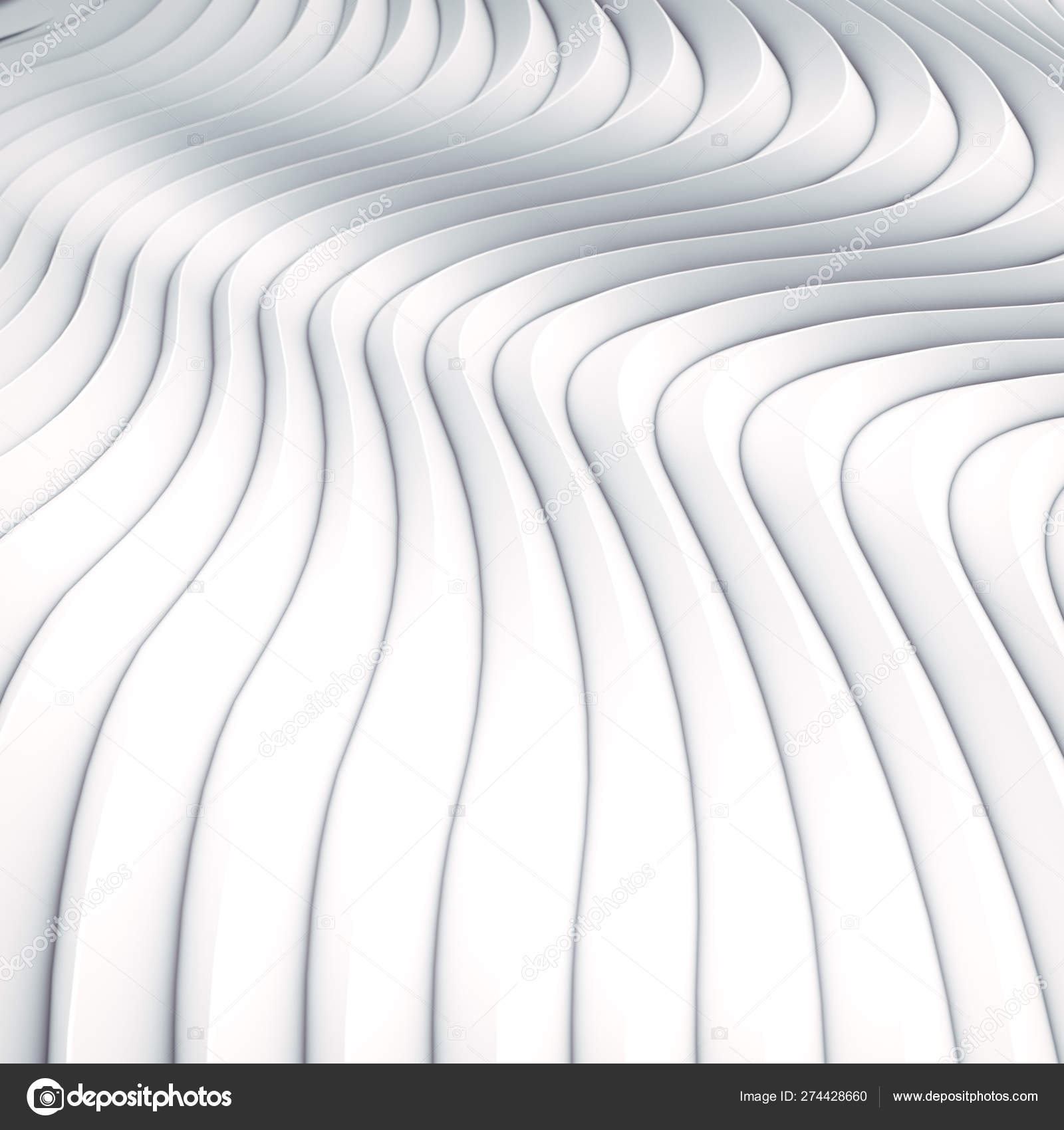 Wave band white abstract background surface. 3d rendering Stock Photo ...