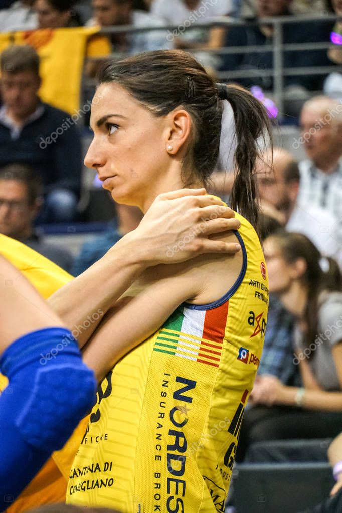 Berlín, Alemania - 21 de mayo de 2019: Raphaela Folie, jugadora de voleibol italiana, parte del ...
