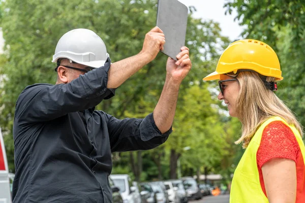 Angry Construction Worker
