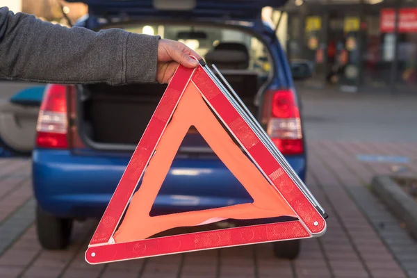 Red Triangle Warning Sign Yellow Safety Vest Stock Photo by ©info ...