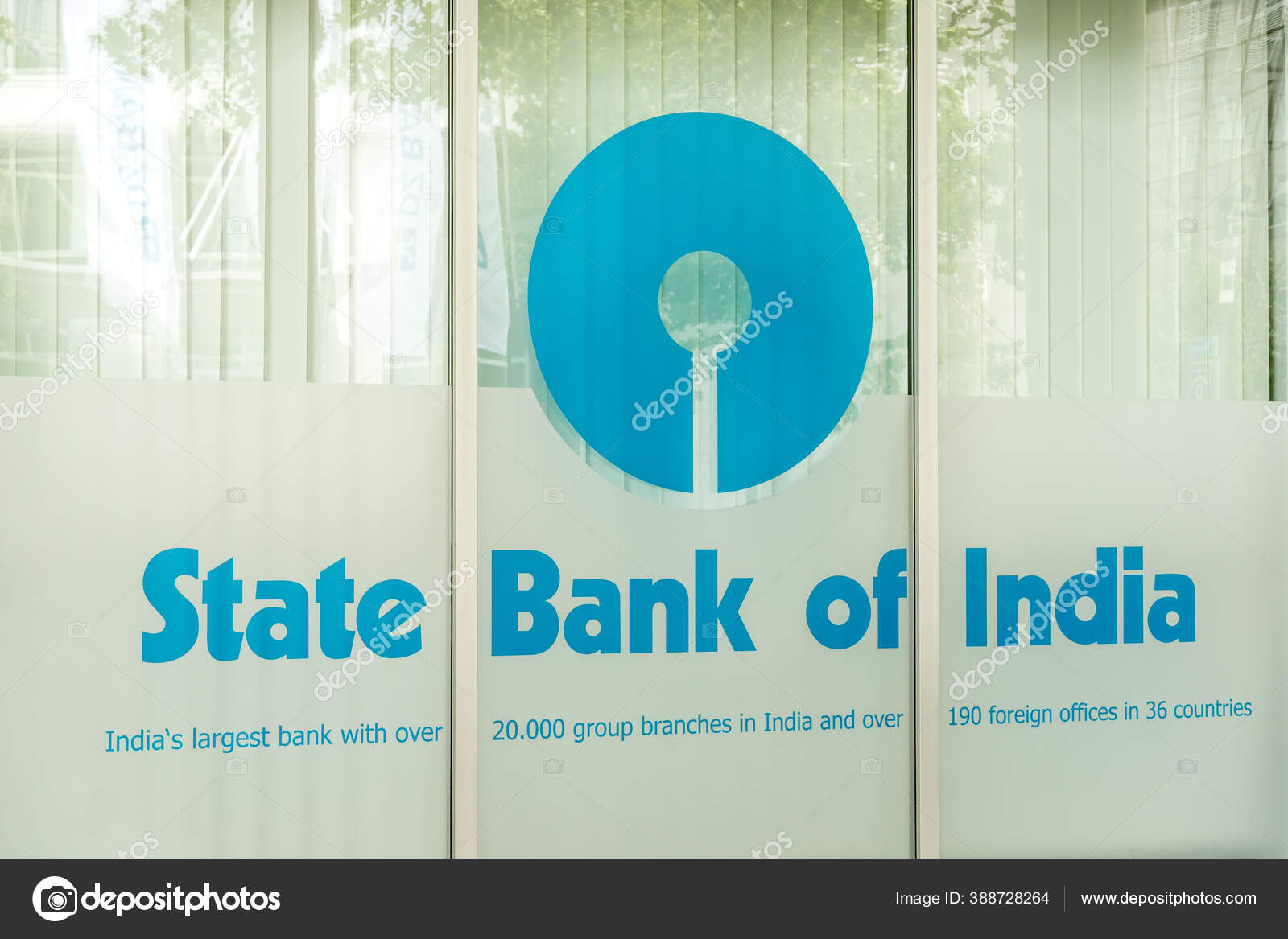 Frankfurt Main Germany June 2020 State Bank India Indian Multinational ...