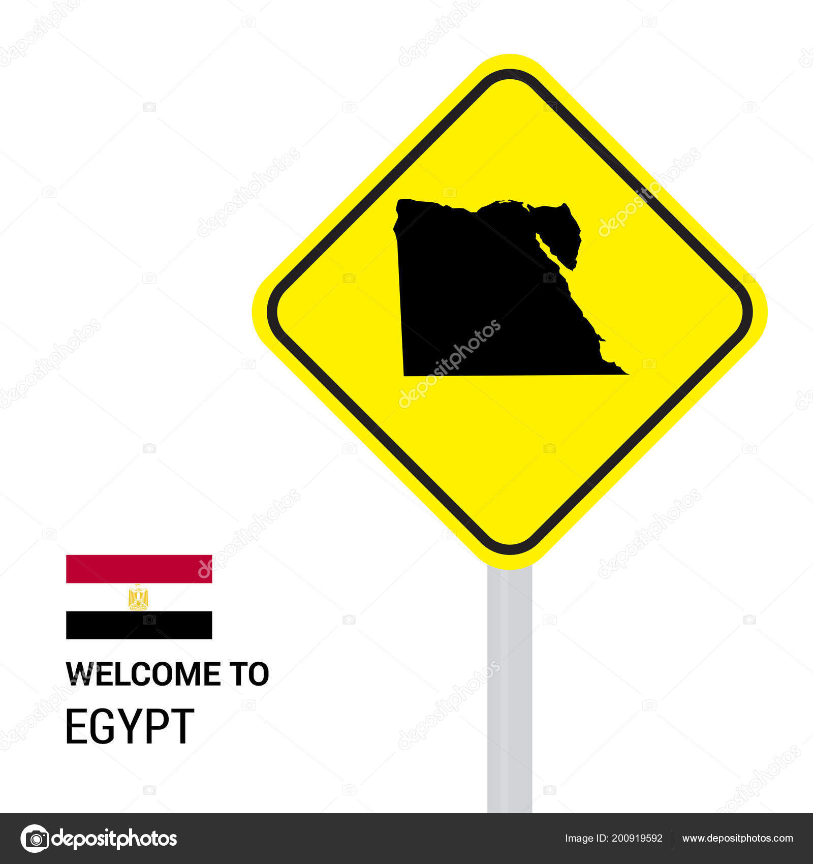 Egypt Traffic Signs Board Design Vector Stock Vector Image by ...