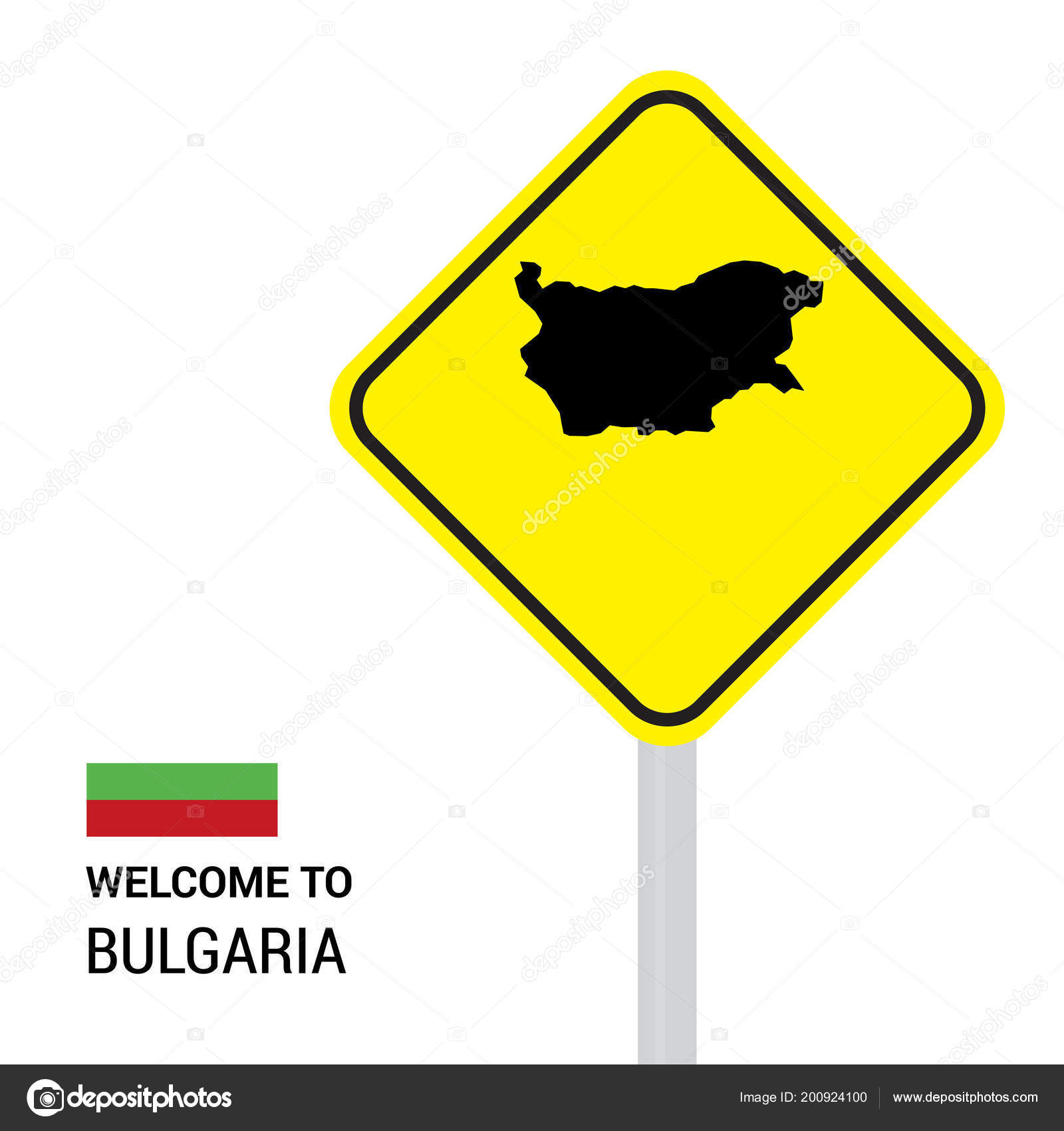 Bulgaria Traffic Signs Board Design Vector Stock Vector Image by ...