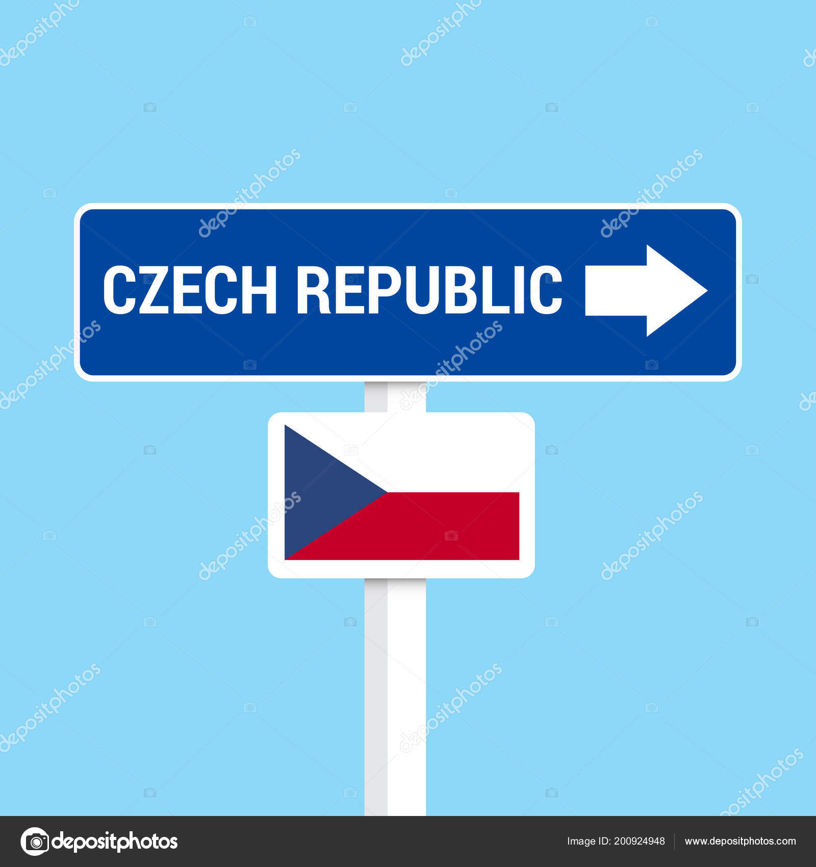 Czech Republic Traffic Signs Board Design Vector Stock Vector Image by ...