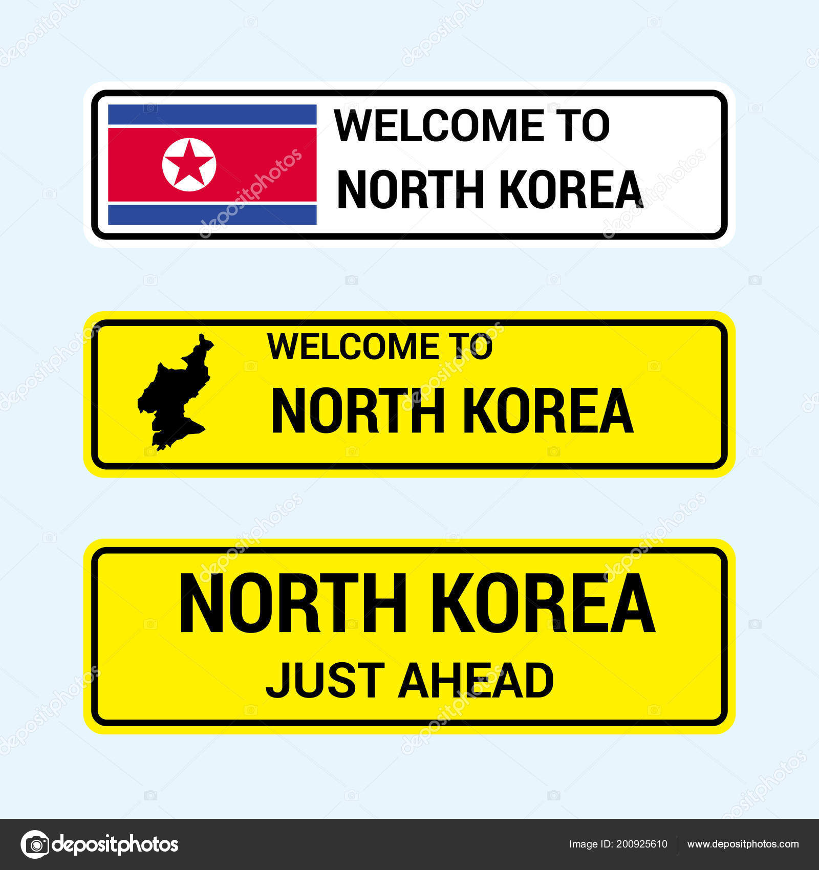 North Korea Traffic Signs Board Design Vector Stock Vector by ...