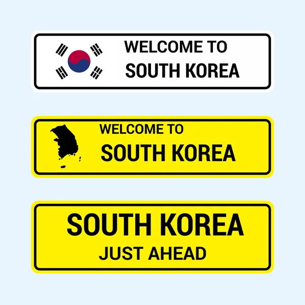 South Korea Traffic Signs Board Design Vector Stock Vector by ...